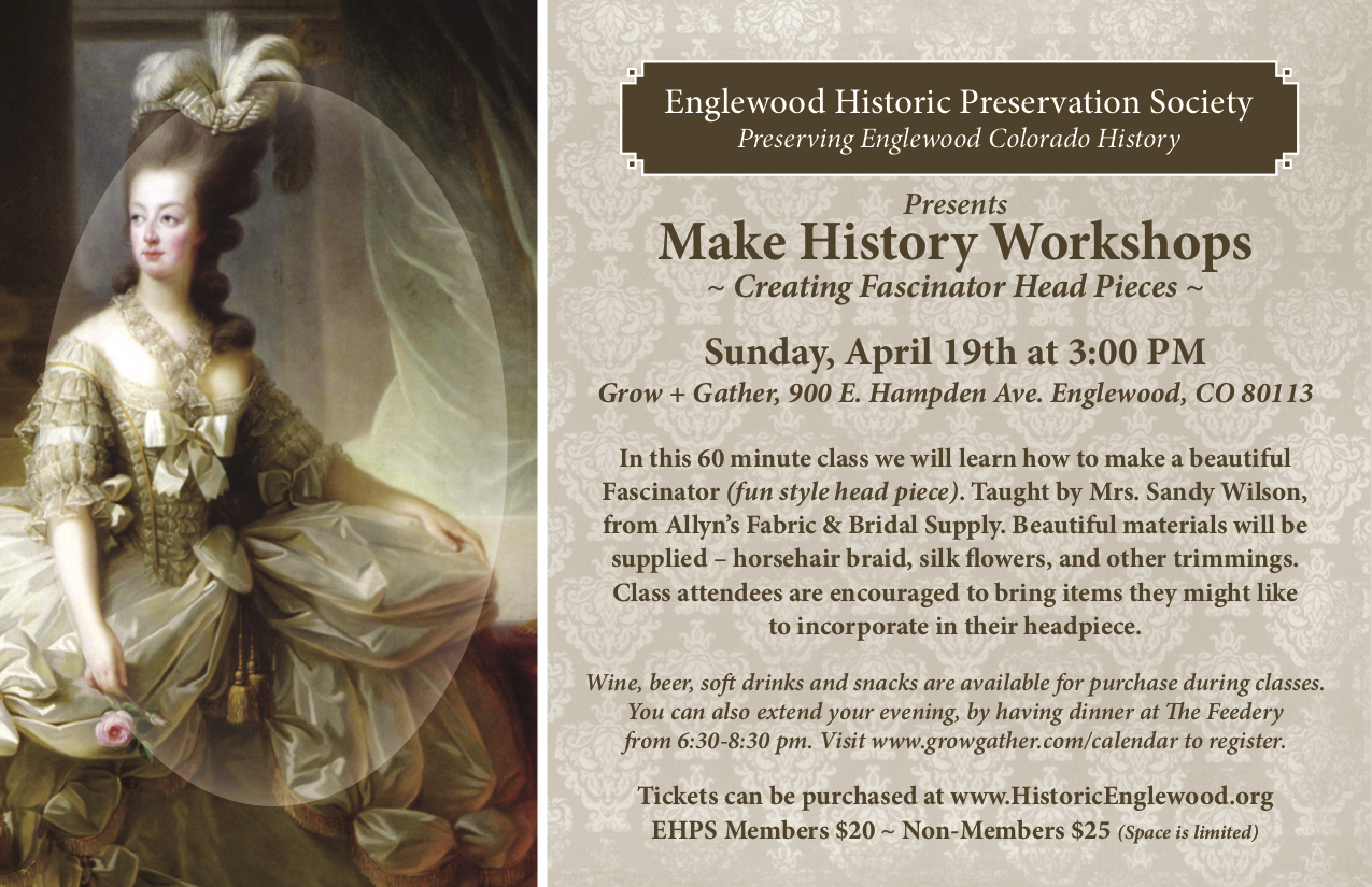 Make History Workshops | Englewood Historic Preservation Society